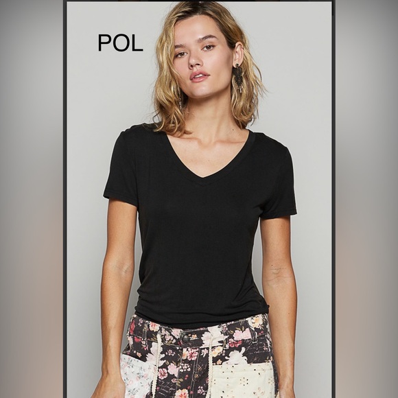 POL | Tops | Bp259pol Pristine Better Than Basic Black Vneck Topperfect ...